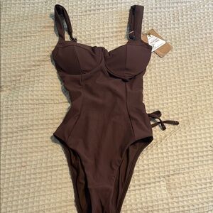 Berlook | Swim | Elegant Brown Onepiece Swimsuit | Poshmark
